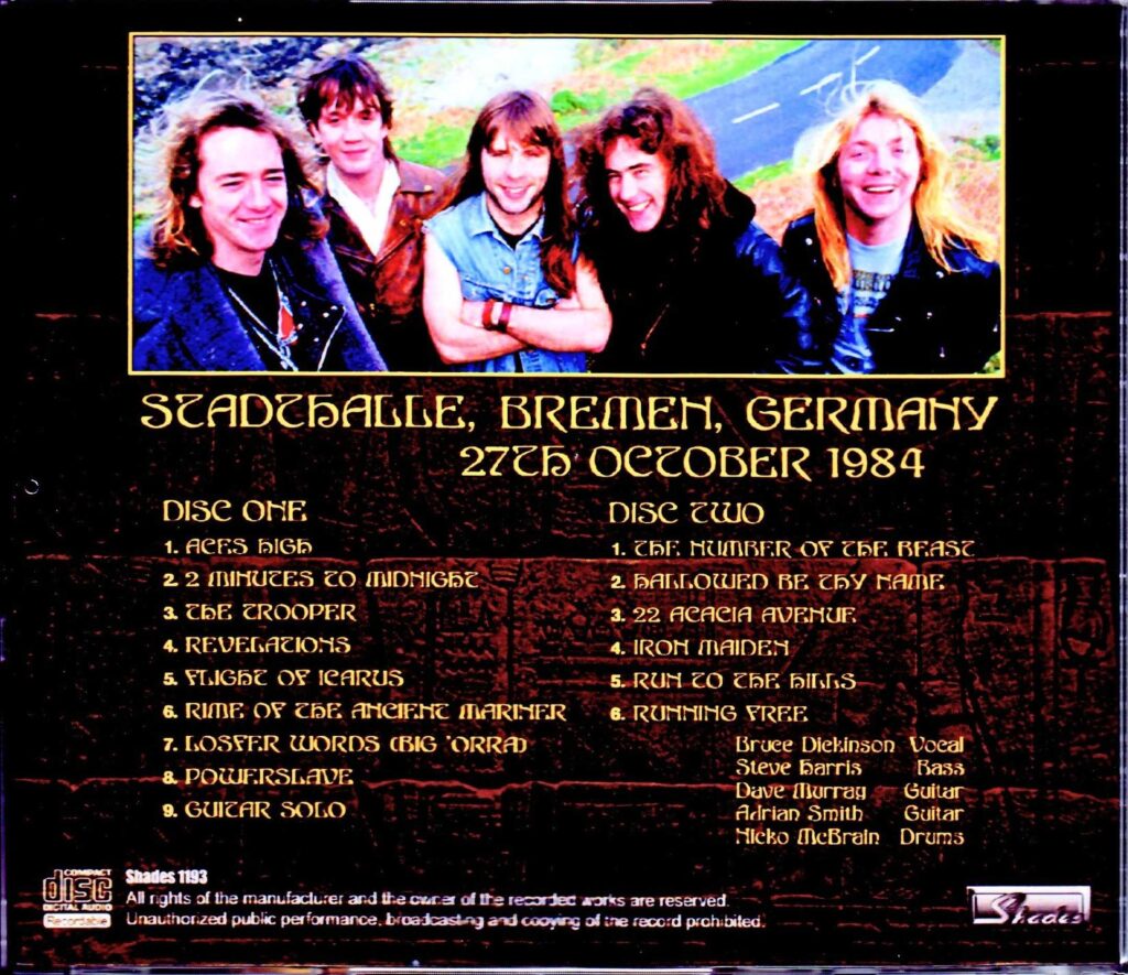 Iron Maiden/Germany 1984 - SAKURA Record