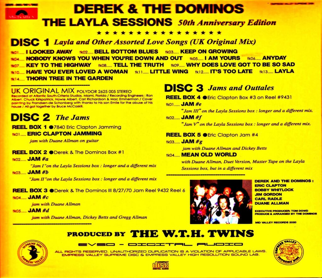 Derek & the Dominos/Layla Sessions 50th Anniversary - SAKURA Record